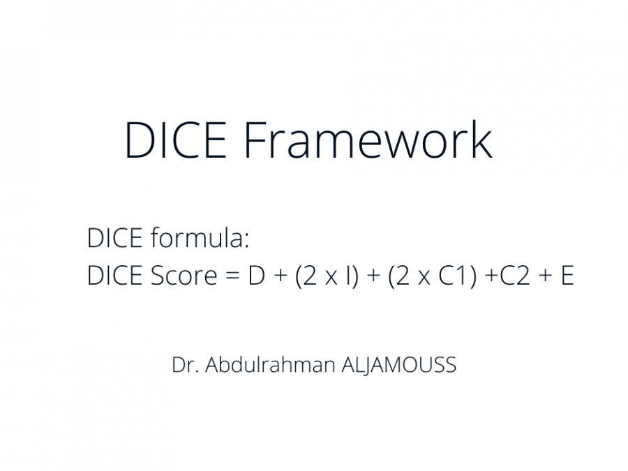 Dr. Abdulrahman M. Aljamouss | DICE Framework